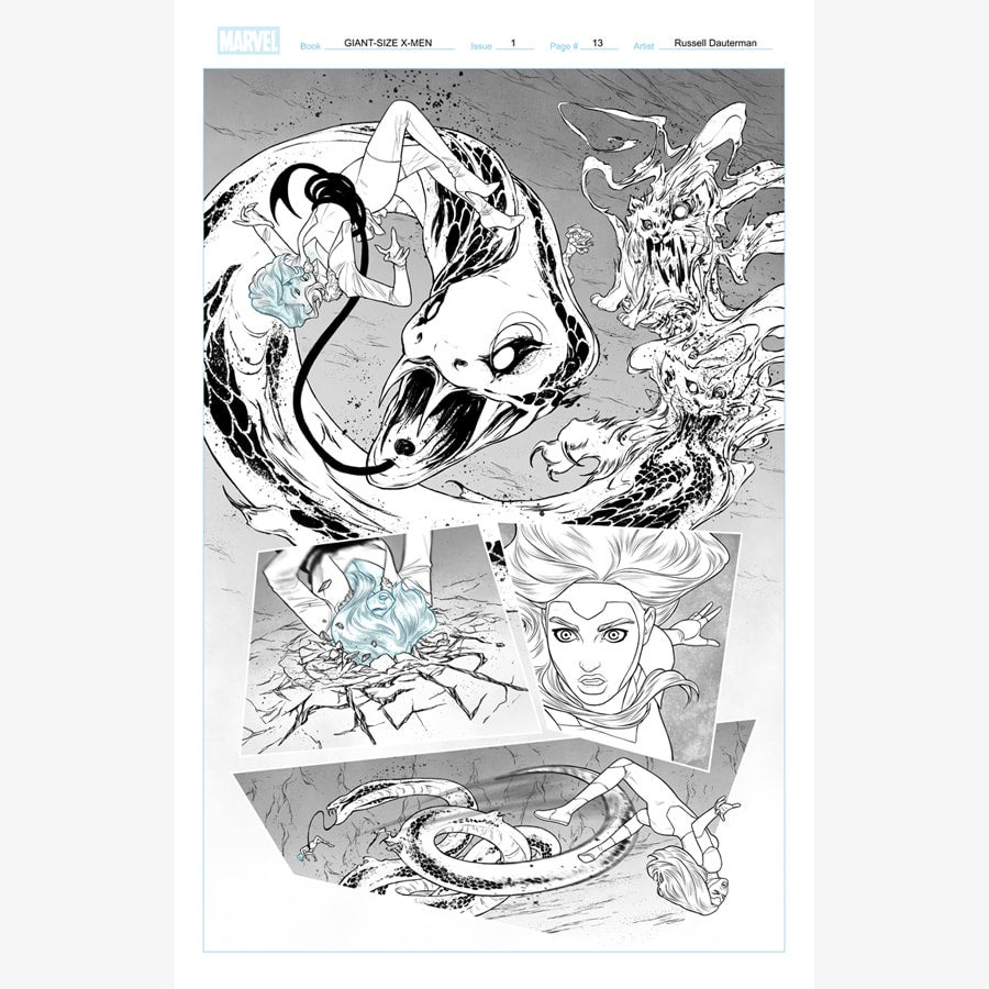 GIANT-SIZE X-MEN: JEAN GREY + EMMA FROST p13 artist's proof | RUSSELL ...