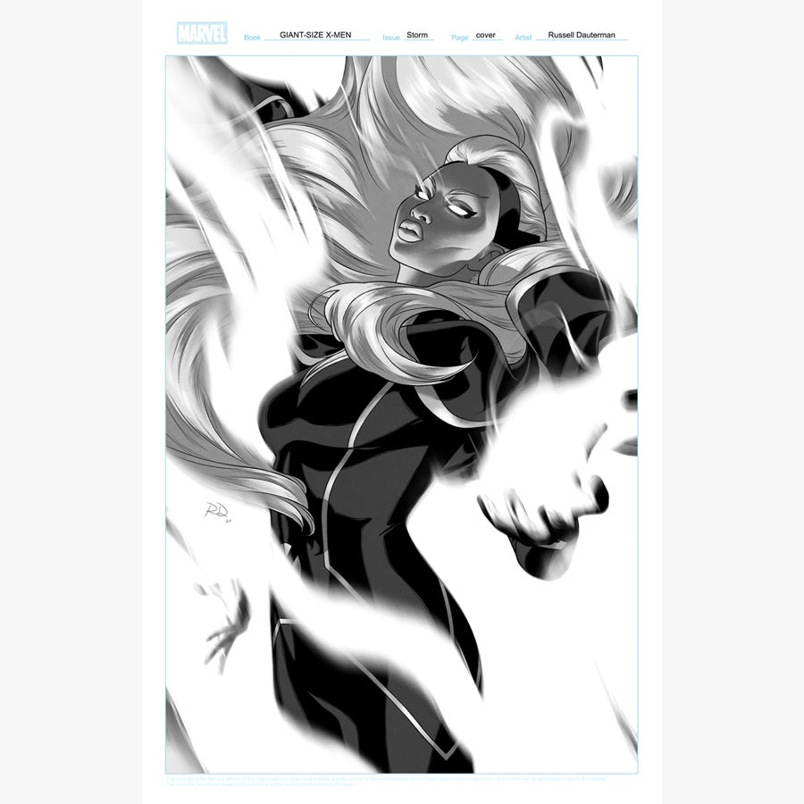 GIANT-SIZE X-MEN: STORM cover artist's proof | RUSSELL DAUTERMAN | store