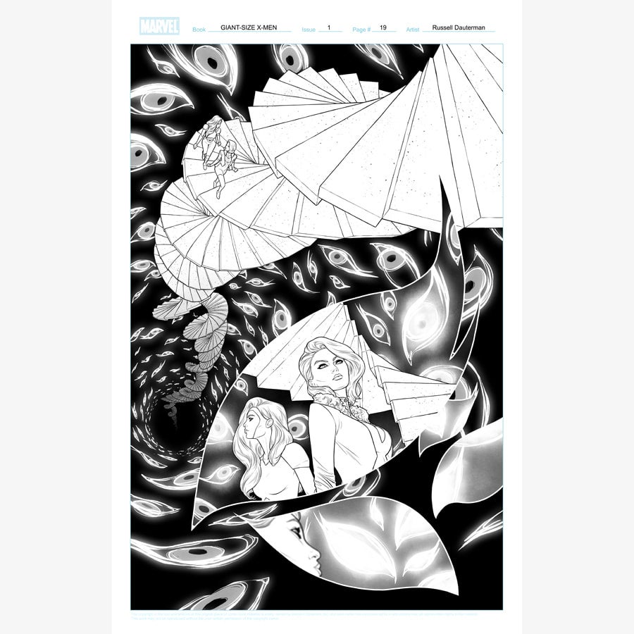 GIANT-SIZE X-MEN: JEAN GREY + EMMA FROST p19 artist’s proof | RUSSELL ...